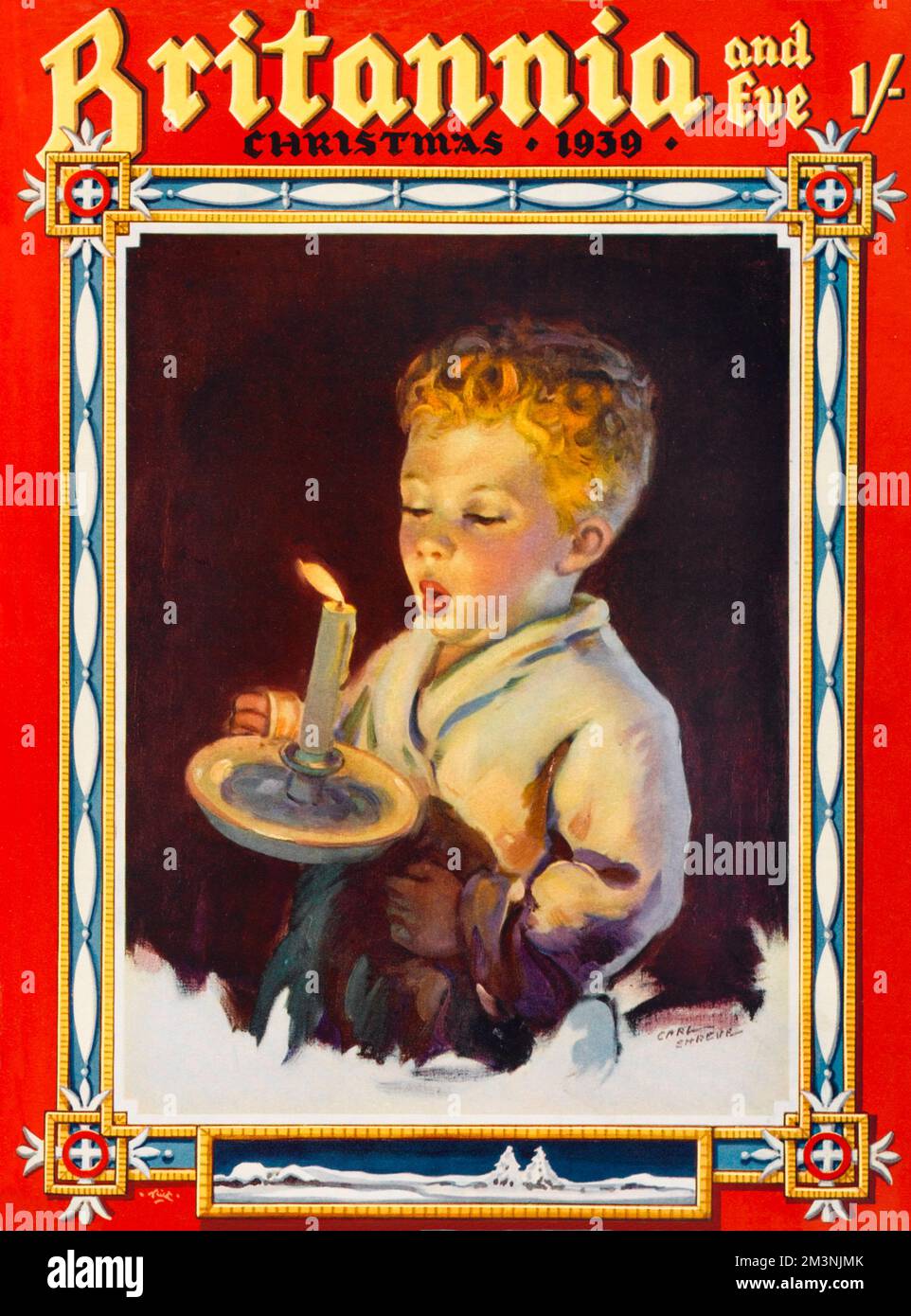 Front cover of Britannia and Eve magazine, December 1939 featuring an ...