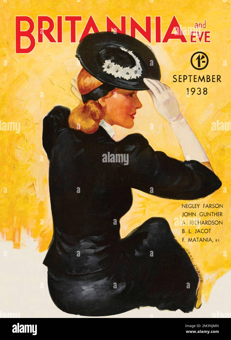 Front cover illustration featuring a glamorous 1930s lady wearing a ...