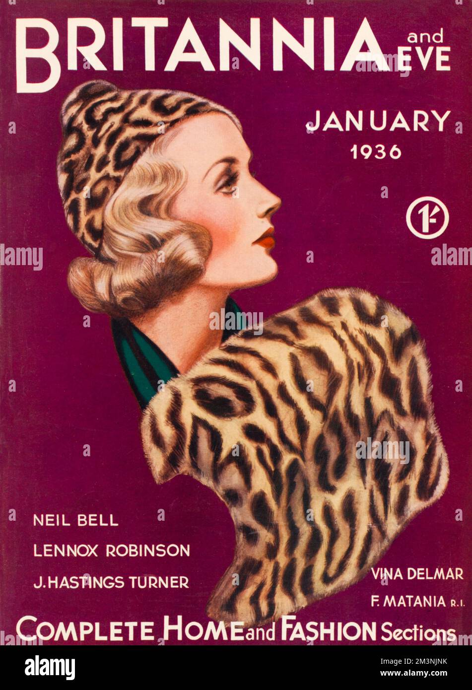 Britannia and Eve magazine, January 1936 Stock Photo - Alamy
