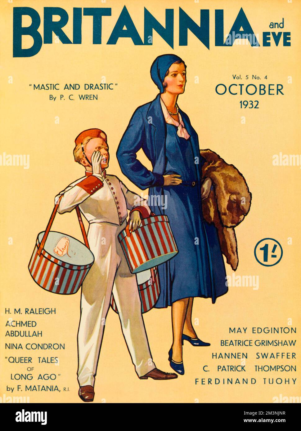 Front cover of Britannia and Even magazine featuring an elegant woman ...