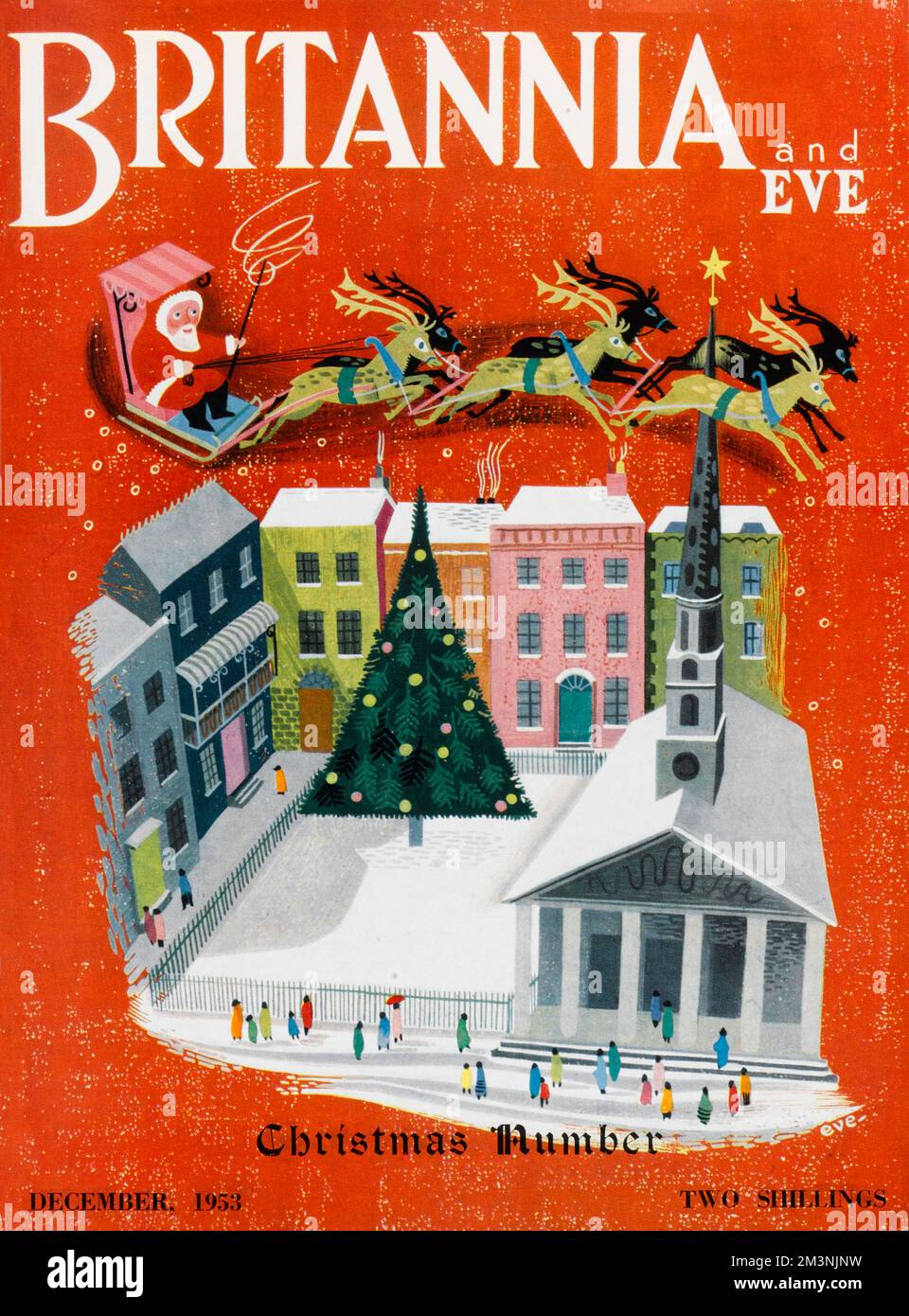 Britannia and Eve front cover, December 1953 Stock Photo - Alamy