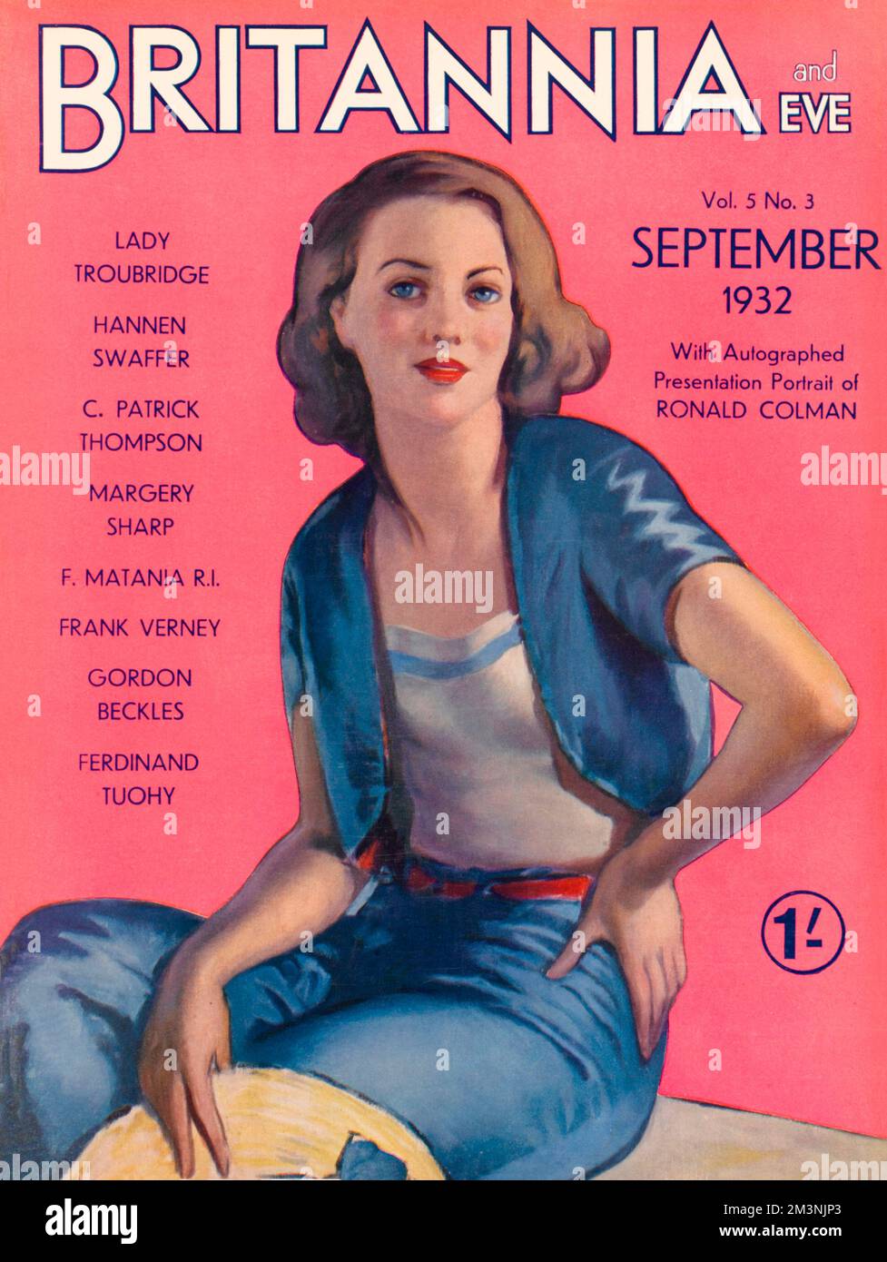 Britannia and Eve magazine, September 1932 Stock Photo - Alamy