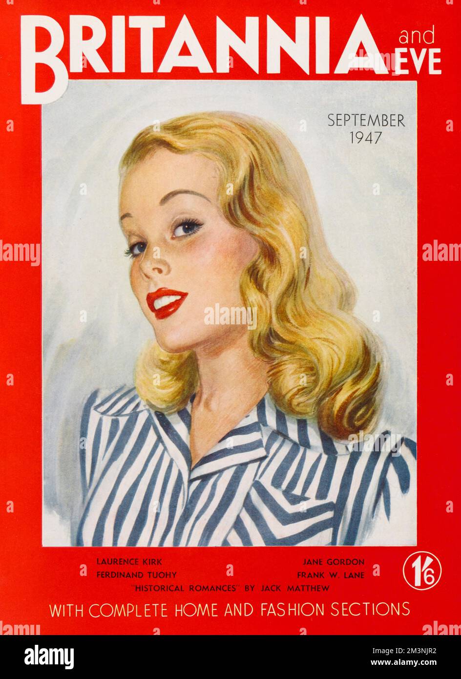 Britannia and Eve front cover, September 1947 Stock Photo - Alamy