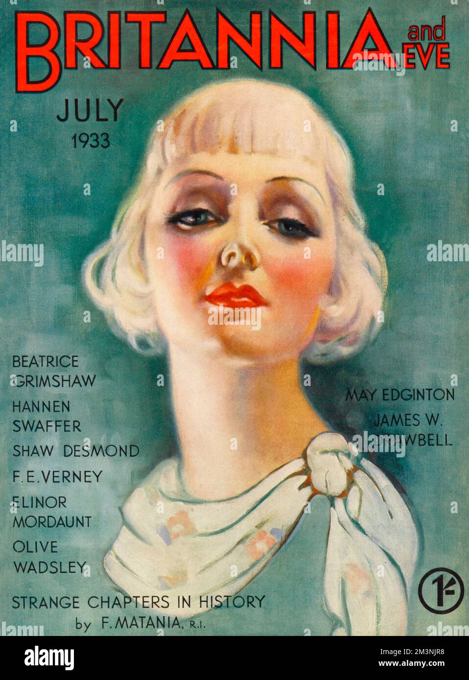 Britannia and Eve magazine, July 1933 Stock Photo - Alamy
