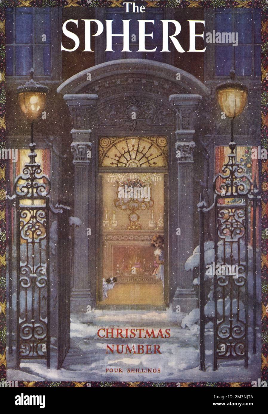 The Sphere Christmas Number front cover 1956 Stock Photo - Alamy