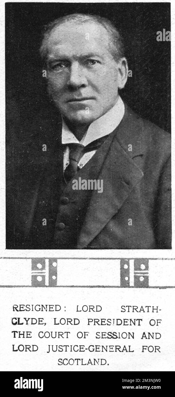 Alexander Ure, 1st Baron Strathclyde, Scottish politician and judge. He ...