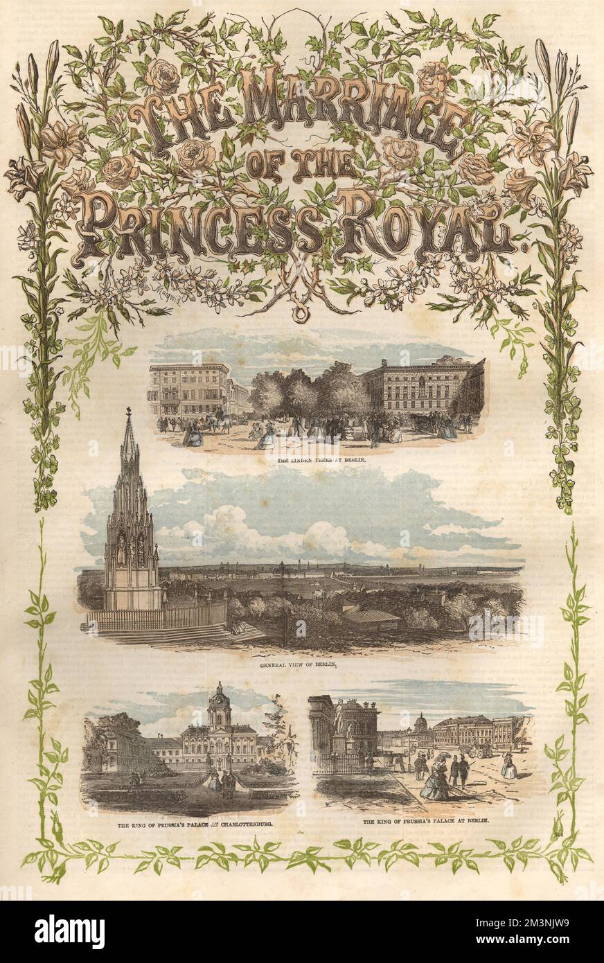 Scenes from the marriage of the Princess Royal, 1858 Stock Photo - Alamy