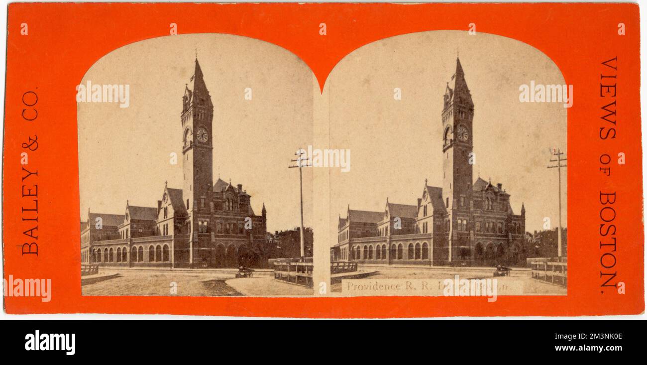 Providence R.R. Depot, Boston , Railroad stations Stock Photo - Alamy