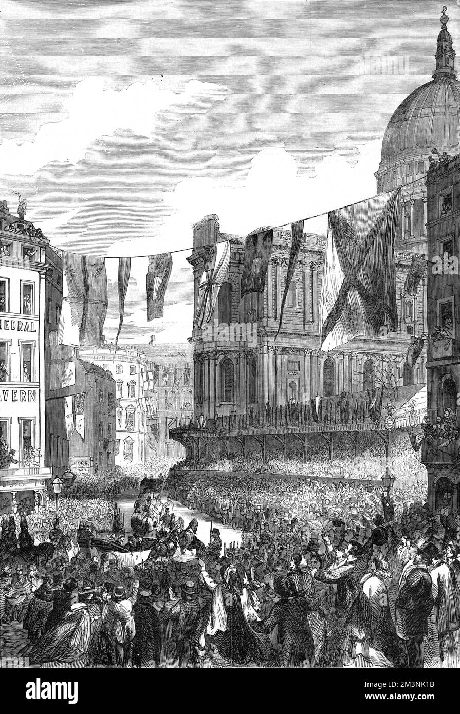 Wedding of edward vii to princess alexandra Black and White Stock ...