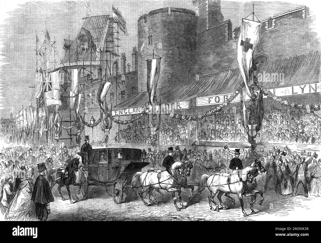 Wedding of edward vii to princess alexandra Black and White Stock ...