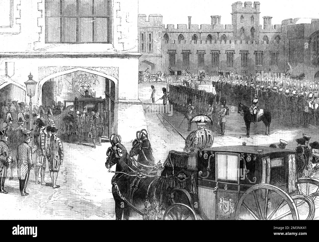 Wedding of edward vii to princess alexandra Black and White Stock ...