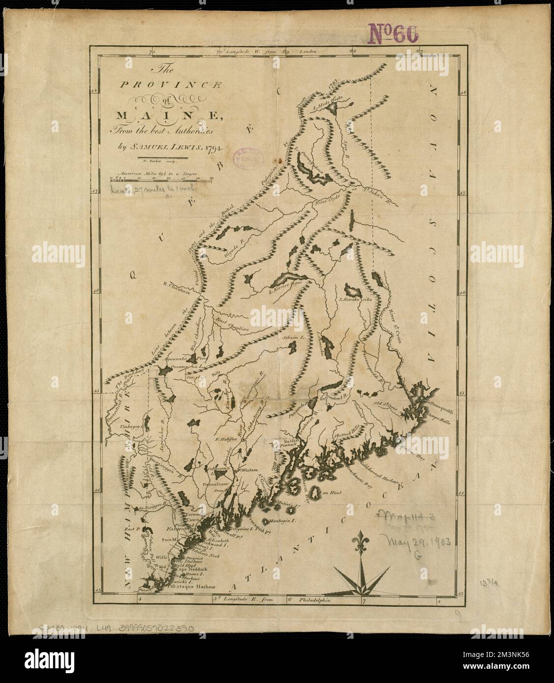 The province of Maine, from the best authorities , Maine, Maps, Early ...