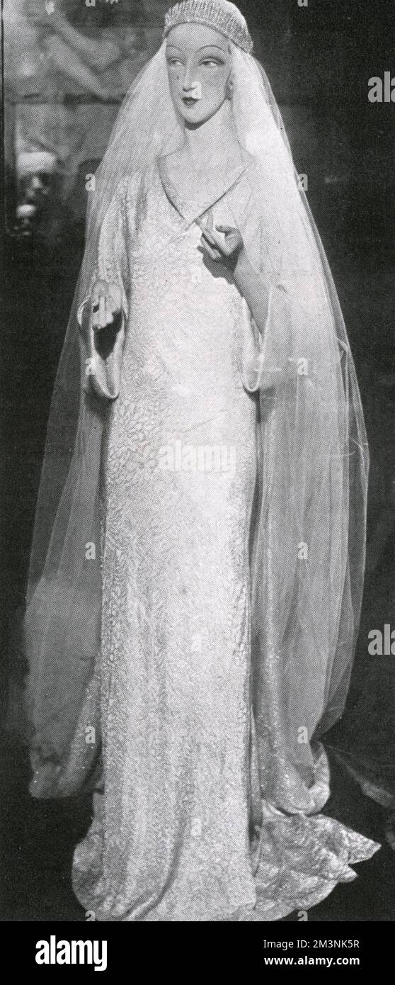 Bridal gown of the Duchess of Kent Stock Photo - Alamy