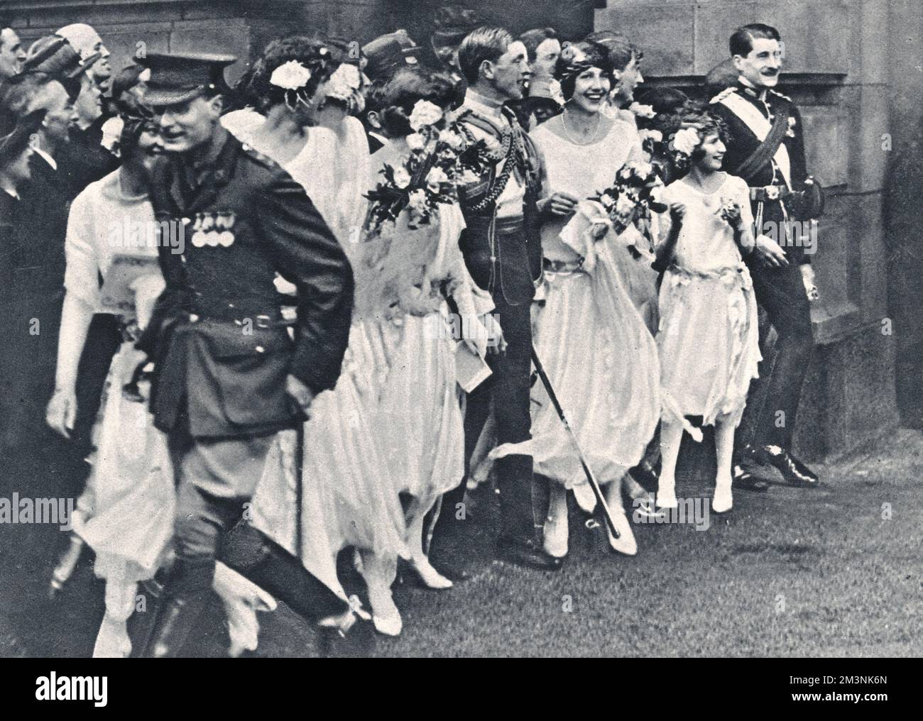 Royal Wedding 1923 - the Rose-Leaf Gauntlet Stock Photo - Alamy