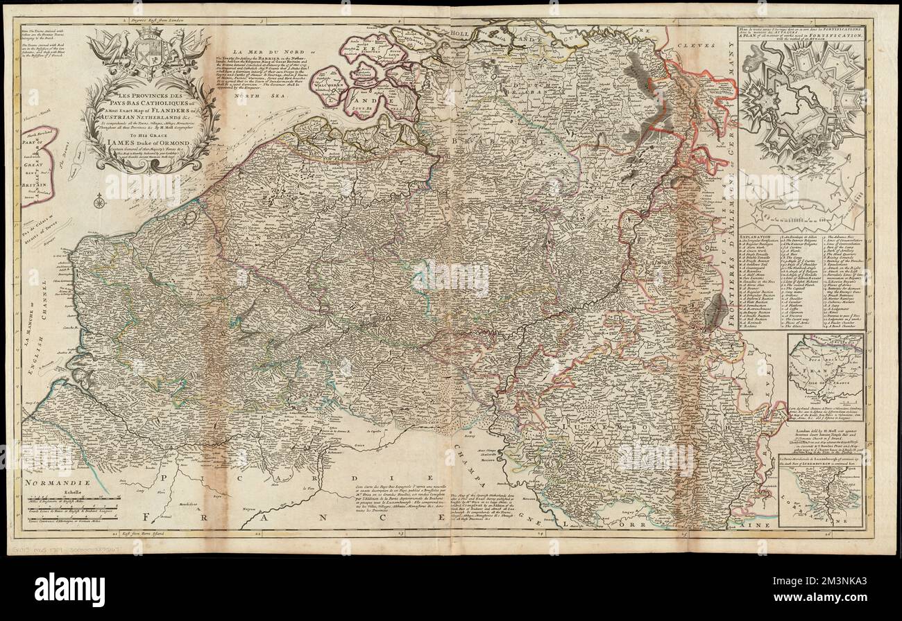 Les provinces des Pays-Bas Catholiques ou A most exact map of Flanders ...