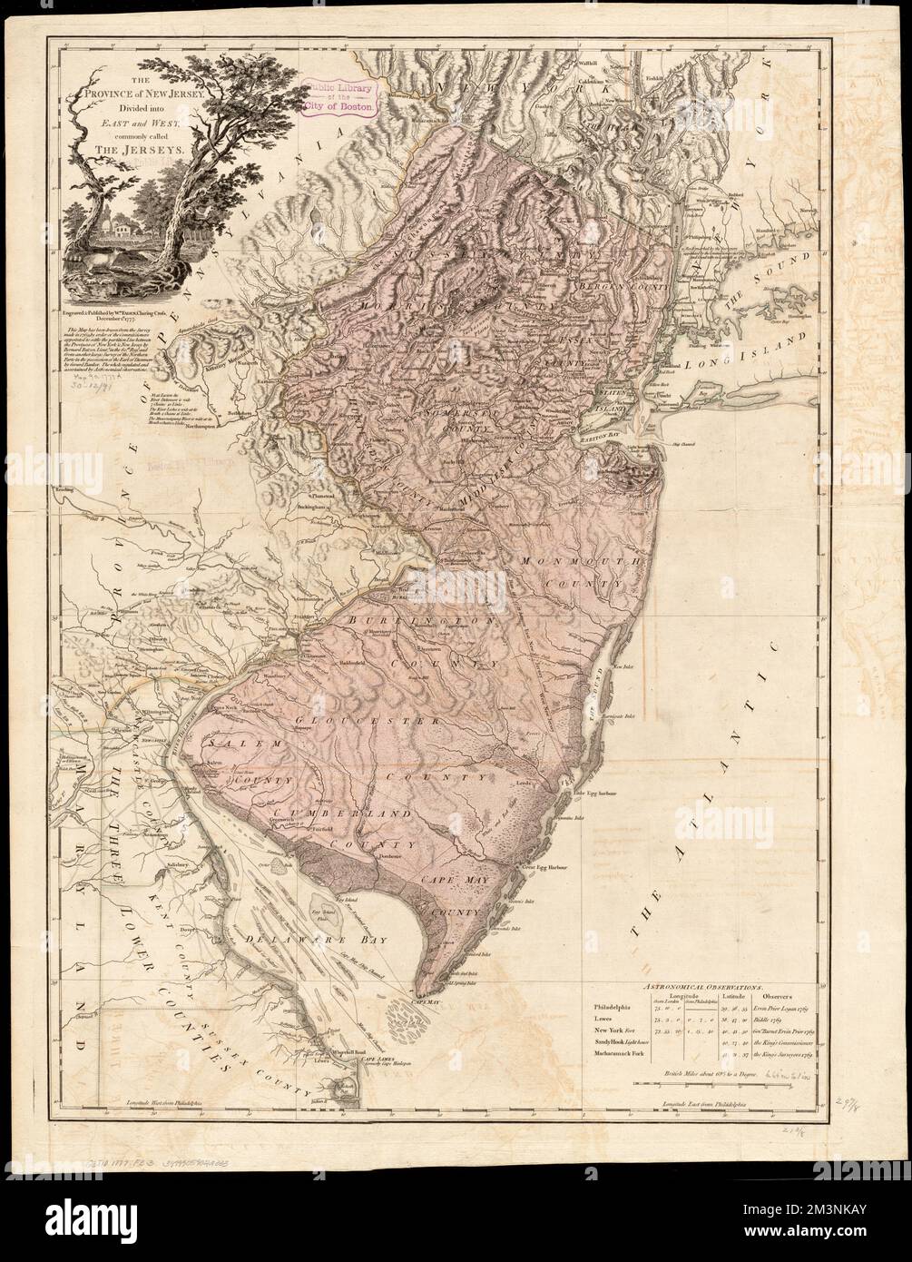 The province of New Jersey, divided into east and west, commonly called ...