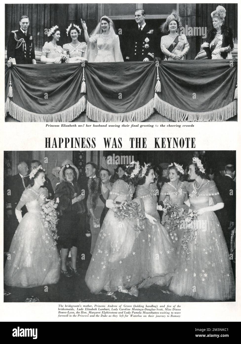 1947 queen elizabeth wedding hi-res stock photography and images - Alamy