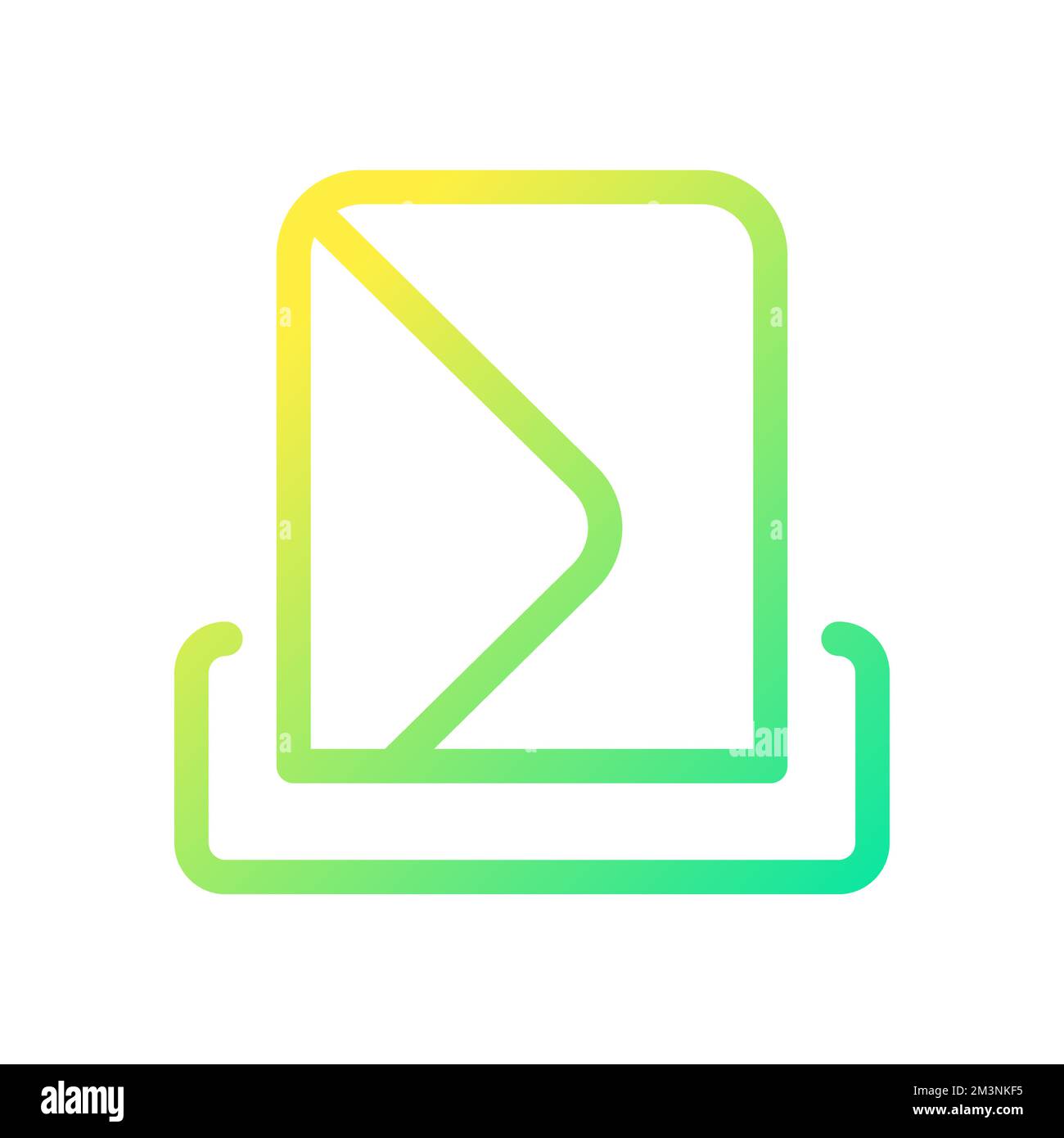 Drop letter pixel perfect gradient linear ui icon Stock Vector Image ...