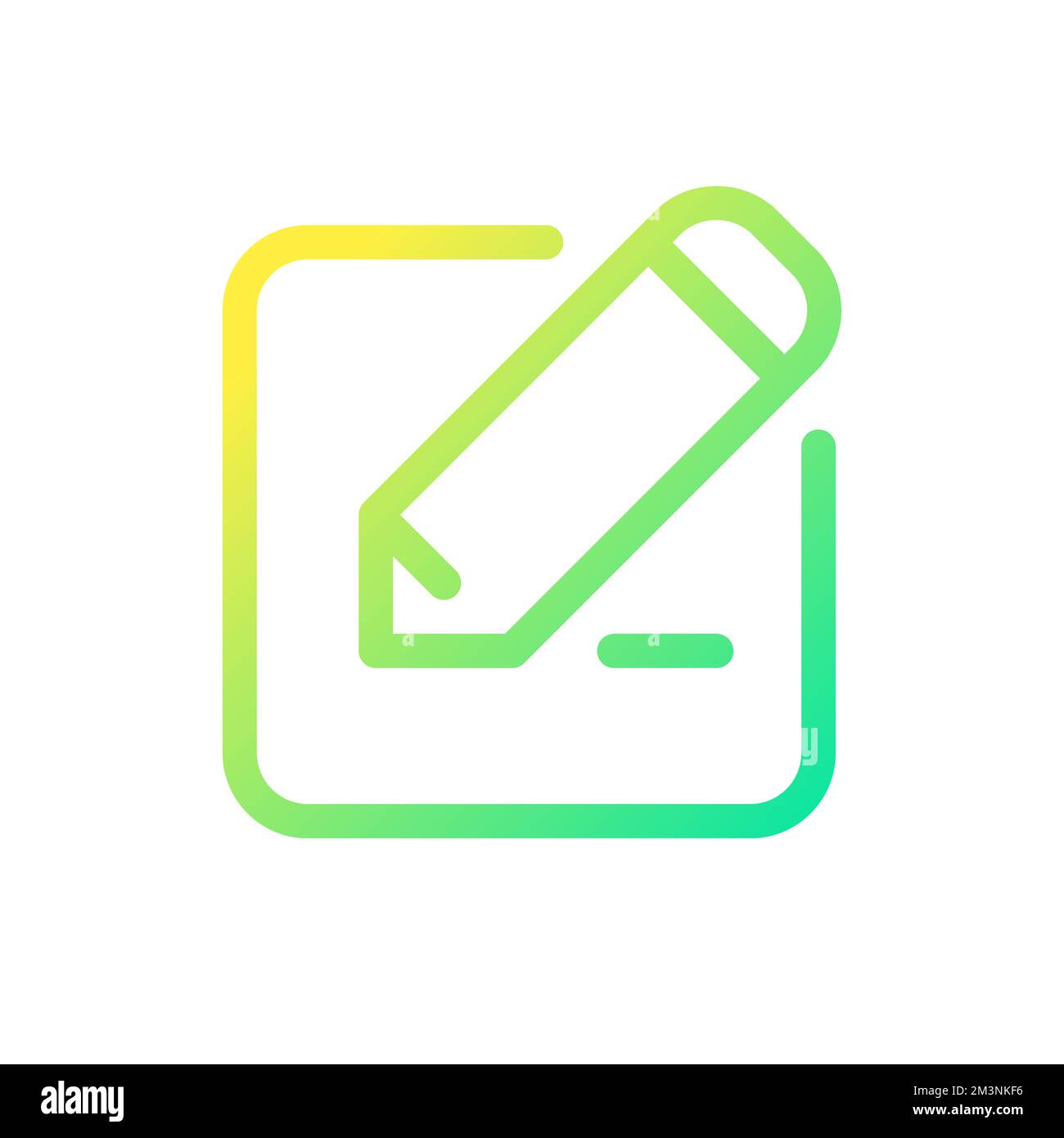 Edit text pixel perfect gradient linear ui icon Stock Vector Image & Art - Alamy