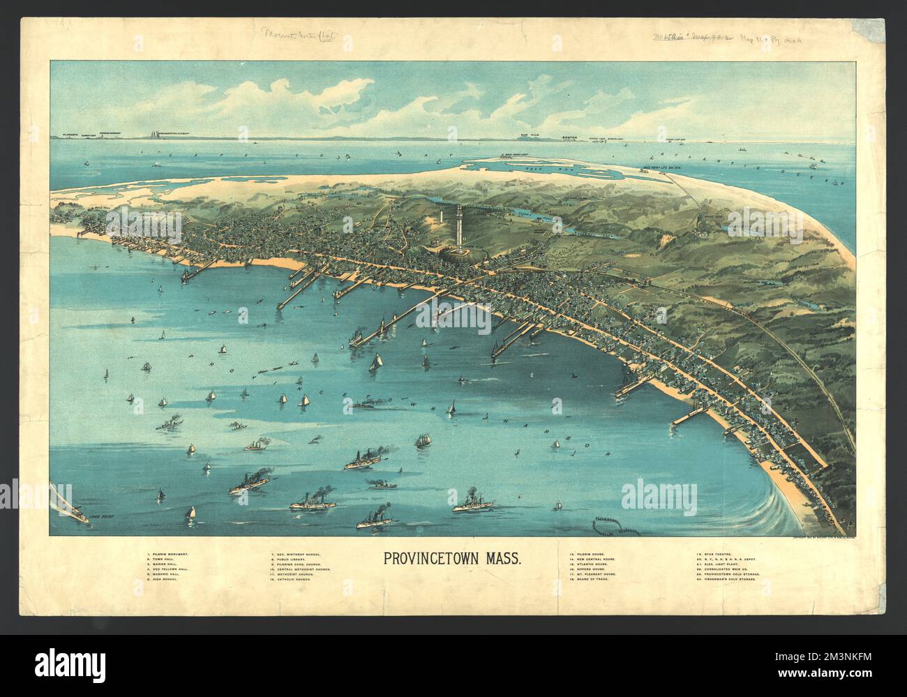 Map of provincetown hi-res stock photography and images - Alamy