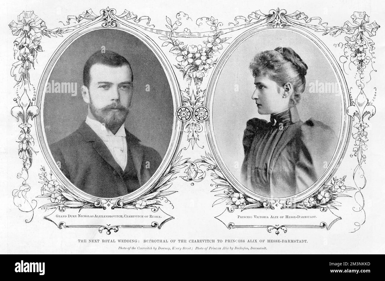 Tsar Nicholas II and Princess Victoria Alix of Hesse Stock Photo - Alamy