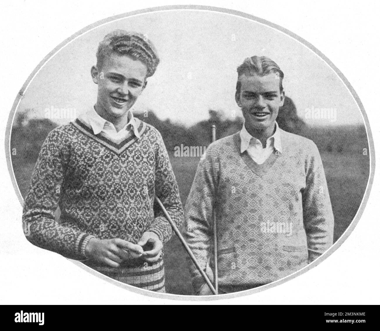 American brothers Charles (right) and Robert Sweeny, given their golf ...