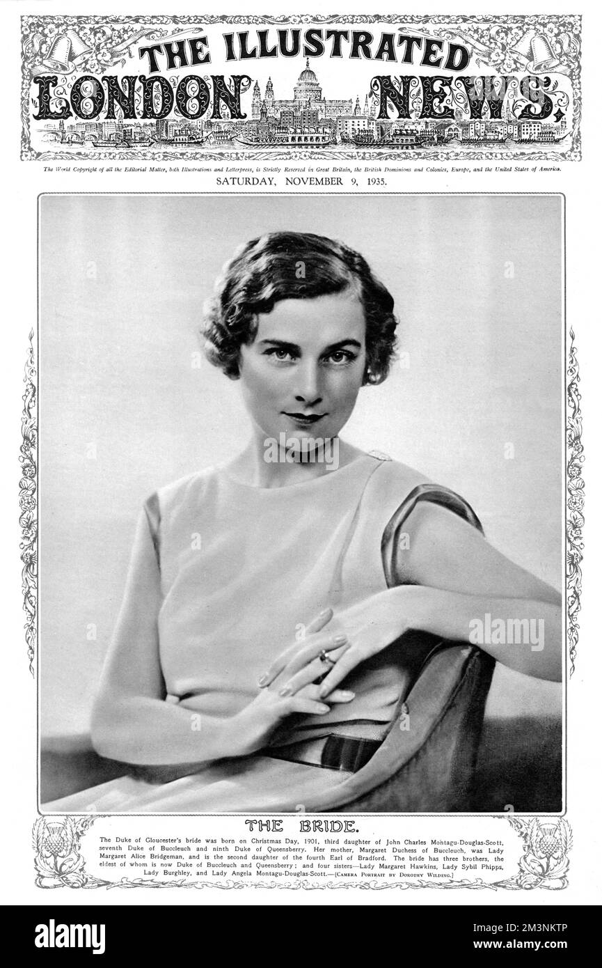 Royal Wedding 1935 - Lady Alice Montagu-Douglas-Scott Stock Photo - Alamy