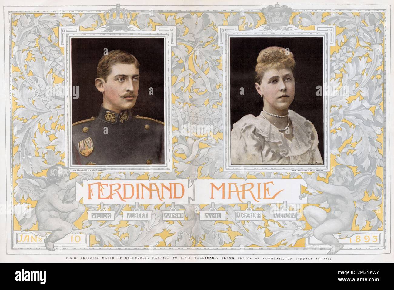Royal Wedding 1893 -- Princess Marie of Edinburgh Stock Photo - Alamy