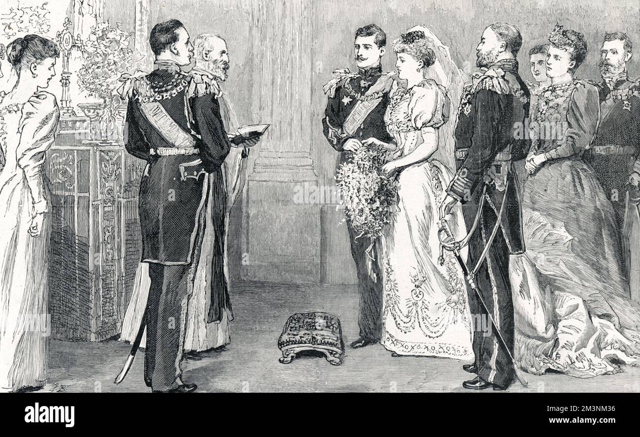 Royal Wedding 1893 - Church of England ceremony Stock Photo - Alamy