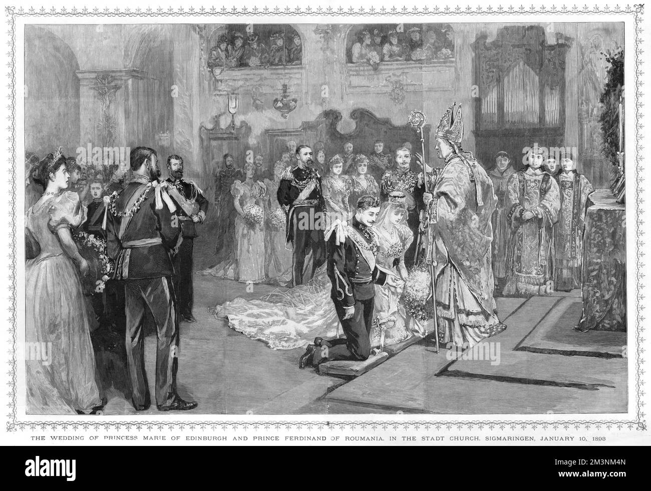 Royal Wedding 1893 - marriage ceremony Stock Photo - Alamy
