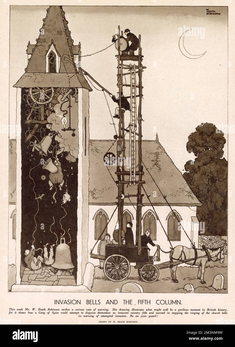 Invasion Bells and the Fifth Column Stock Photo - Alamy