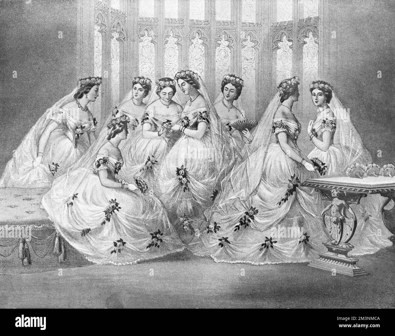 Princess alexandra wedding dress 1863 hi-res stock photography and ...