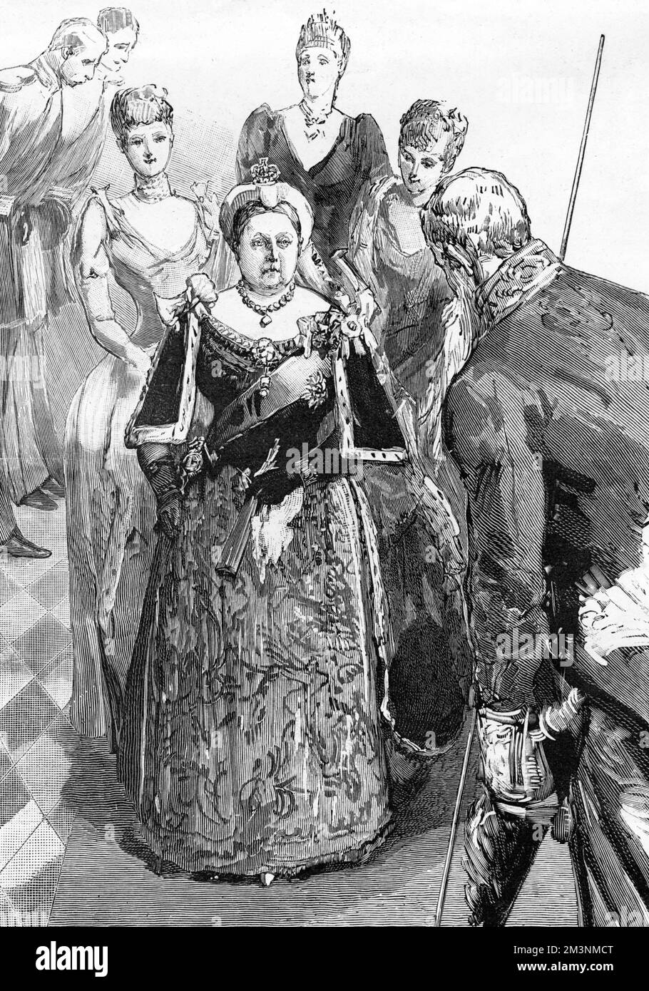 Royal Wedding 1891 - Arrival of Queen Victoria Stock Photo - Alamy