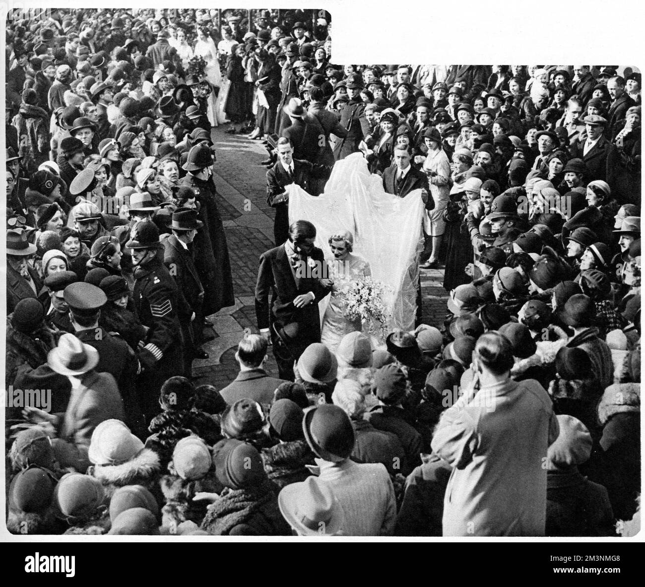 The society wedding of the year in 1933; that of society beauty and ...