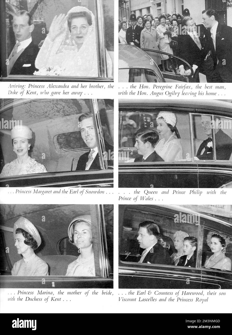 Princess alexandra and angus ogilvy wedding hi-res stock photography ...