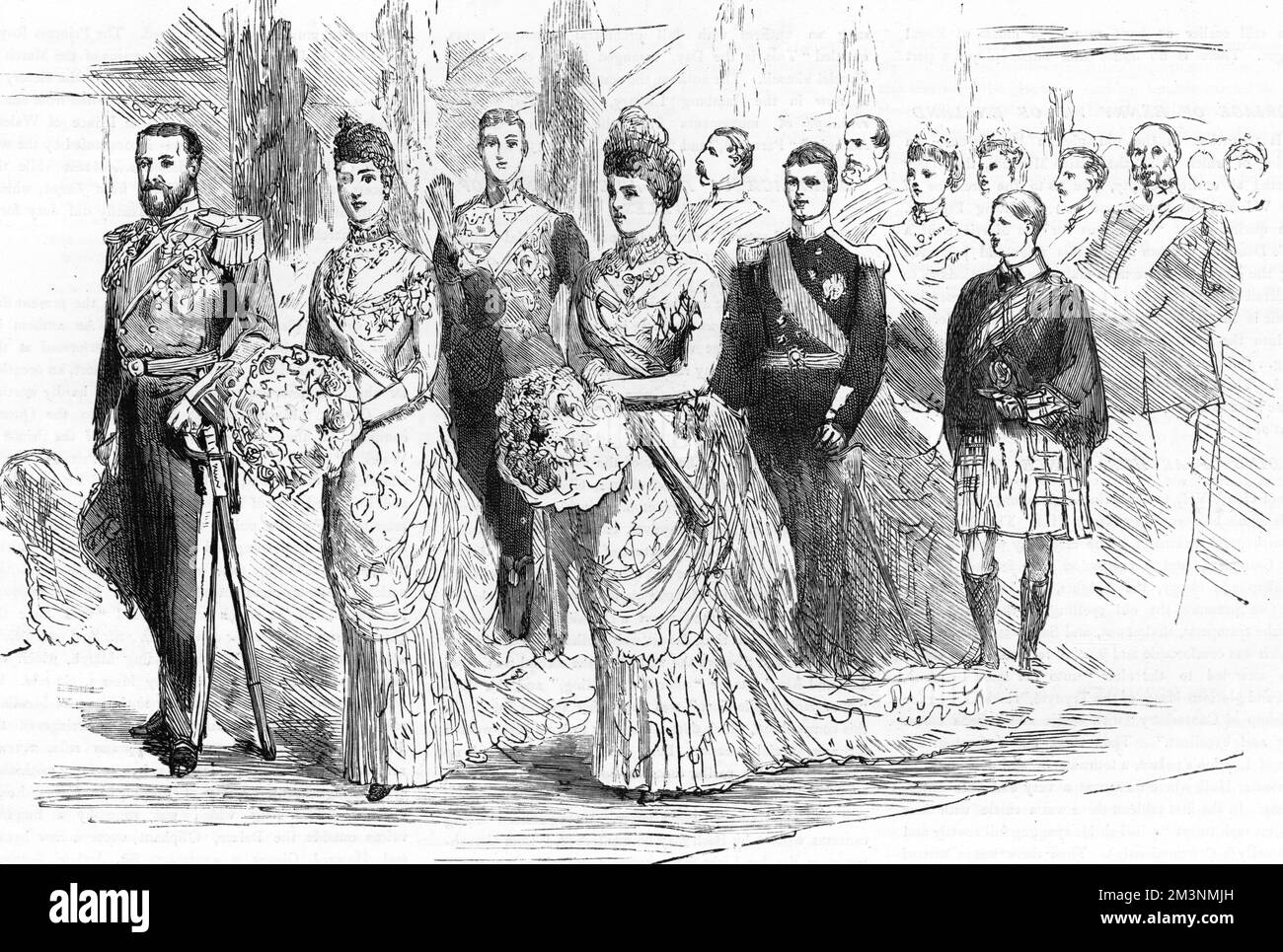 Wedding of Princess Beatrice and Prince Henry of Battenberg Stock Photo ...