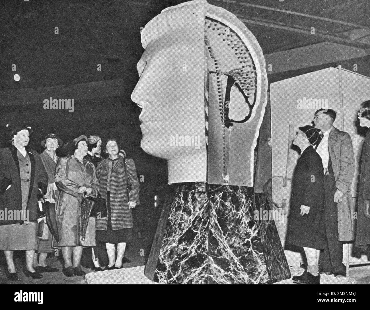 Festival of Britain human brain exhibit, South Bank, London Stock Photo ...
