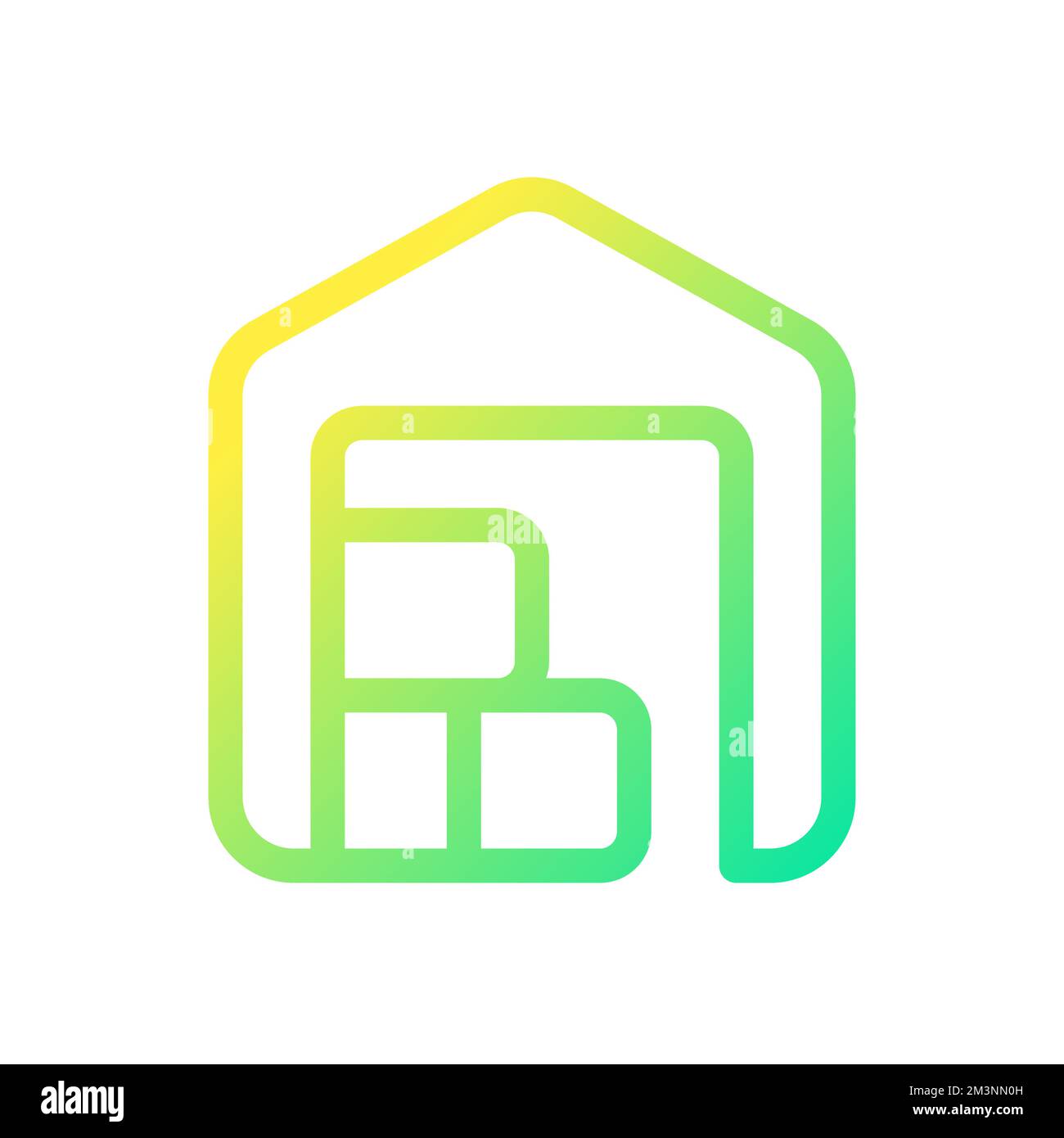 Warehouse pixel perfect gradient linear ui icon Stock Vector Image & Art - Alamy