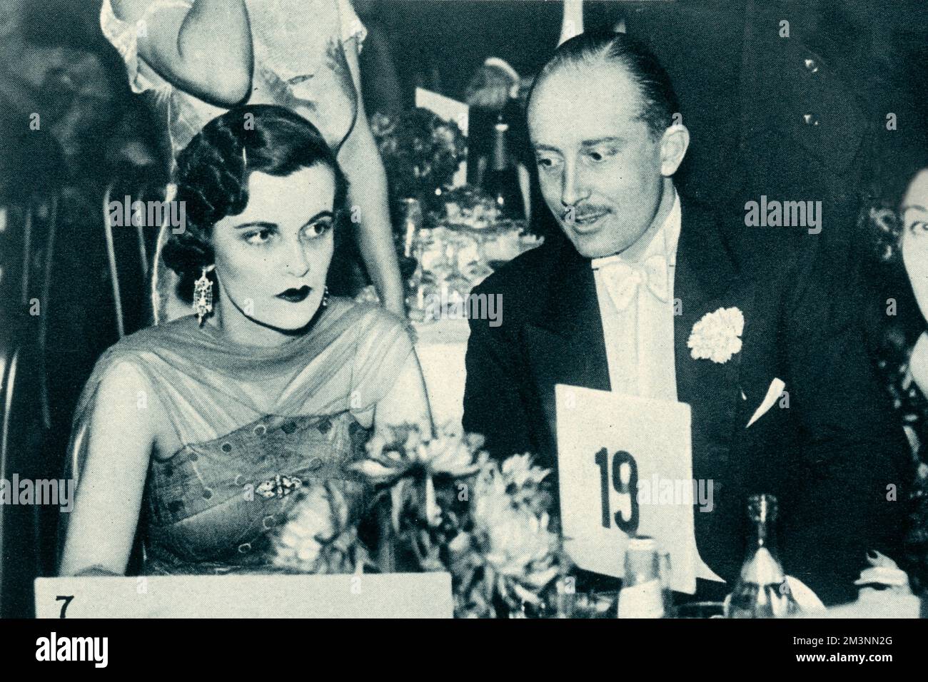 Mrs Charles Sweeny with Mr Eustace Storey Stock Photo - Alamy