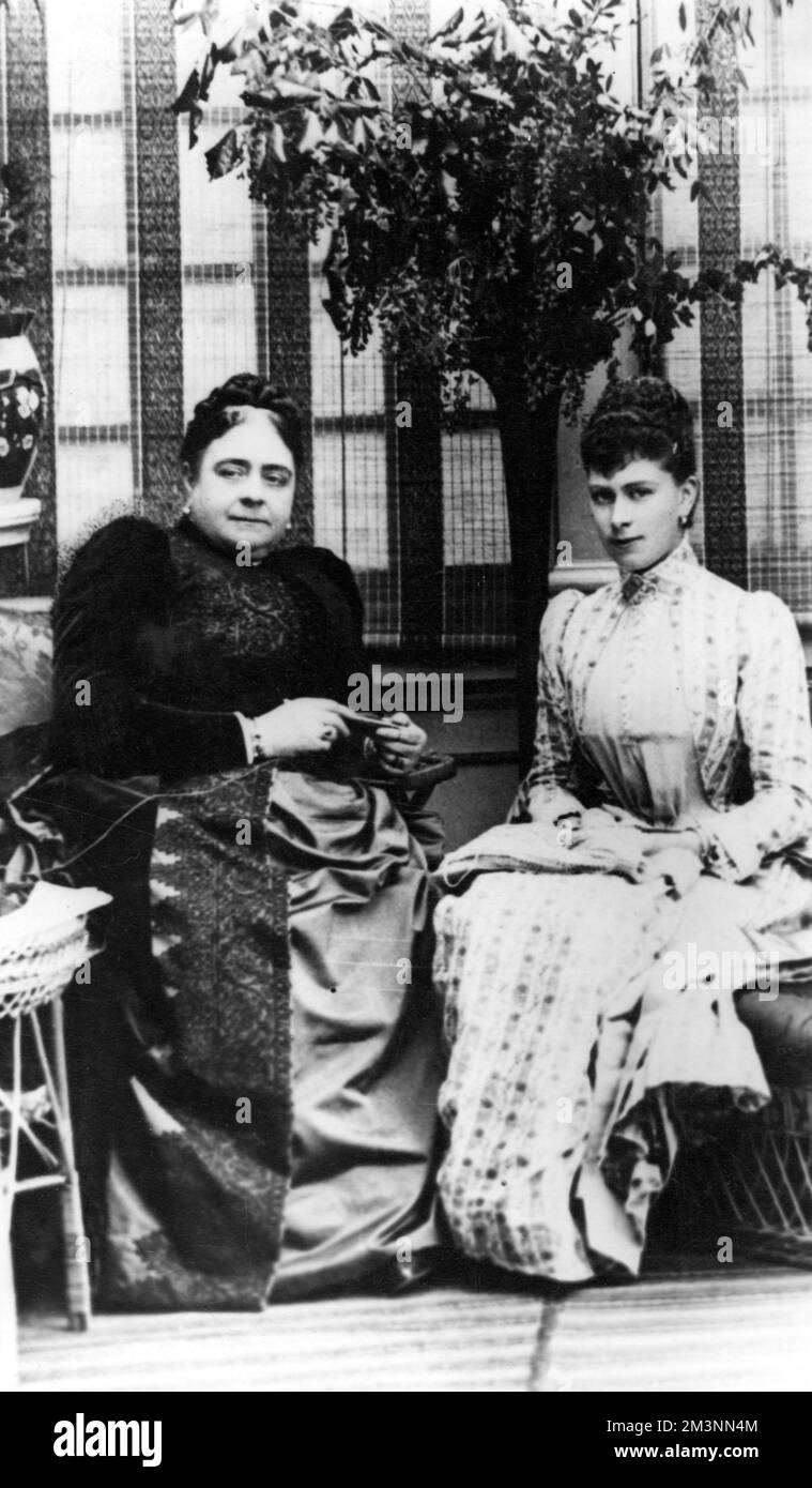 Queen Mary with her mother Stock Photo - Alamy