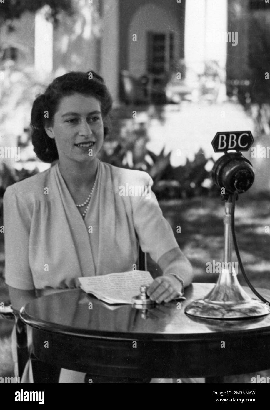 Elizabeth birthday speech Black and White Stock Photos & Images - Alamy