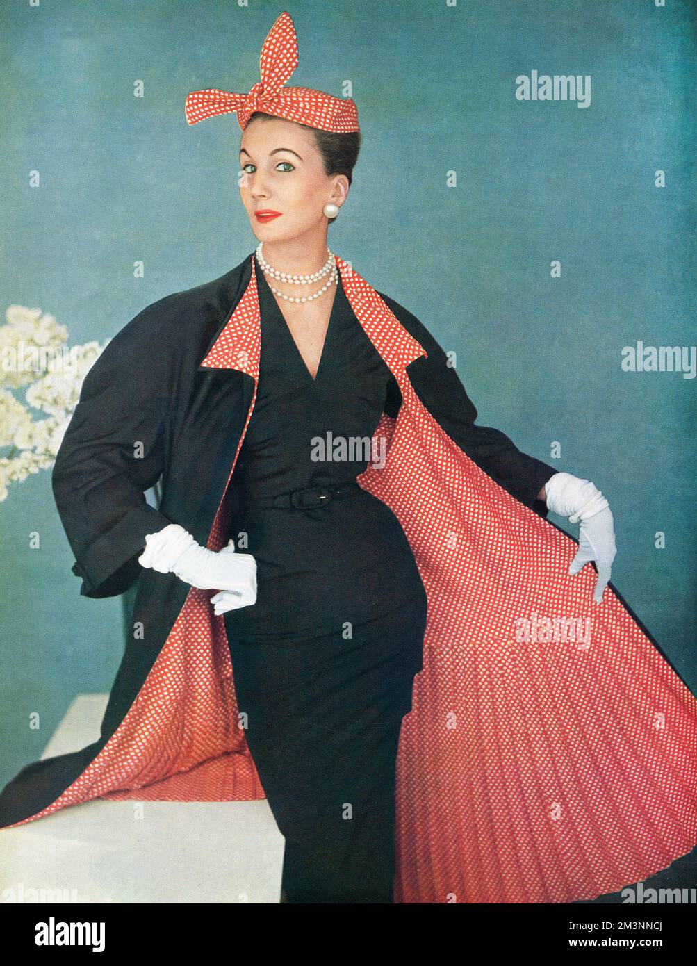 Barbara Goalen modelling a Marshall & Snelgrove coat Stock Photo - Alamy