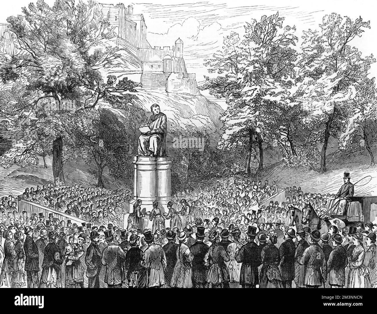 Unveiling the statue of Sir James Simpson in Edinburgh Stock Photo - Alamy