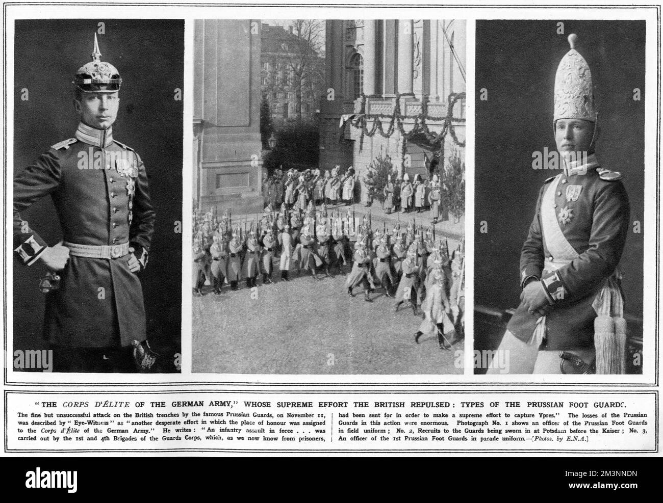 The Corps D'Elite of the German army: types of Prussian foot guards ...