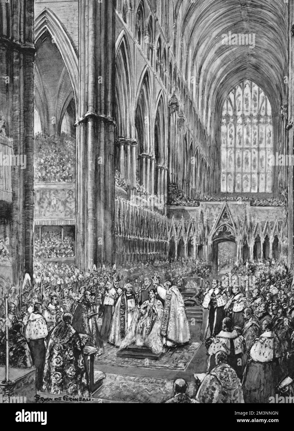 The Crowning of Queen Elizabeth II / Coronation Stock Photo - Alamy