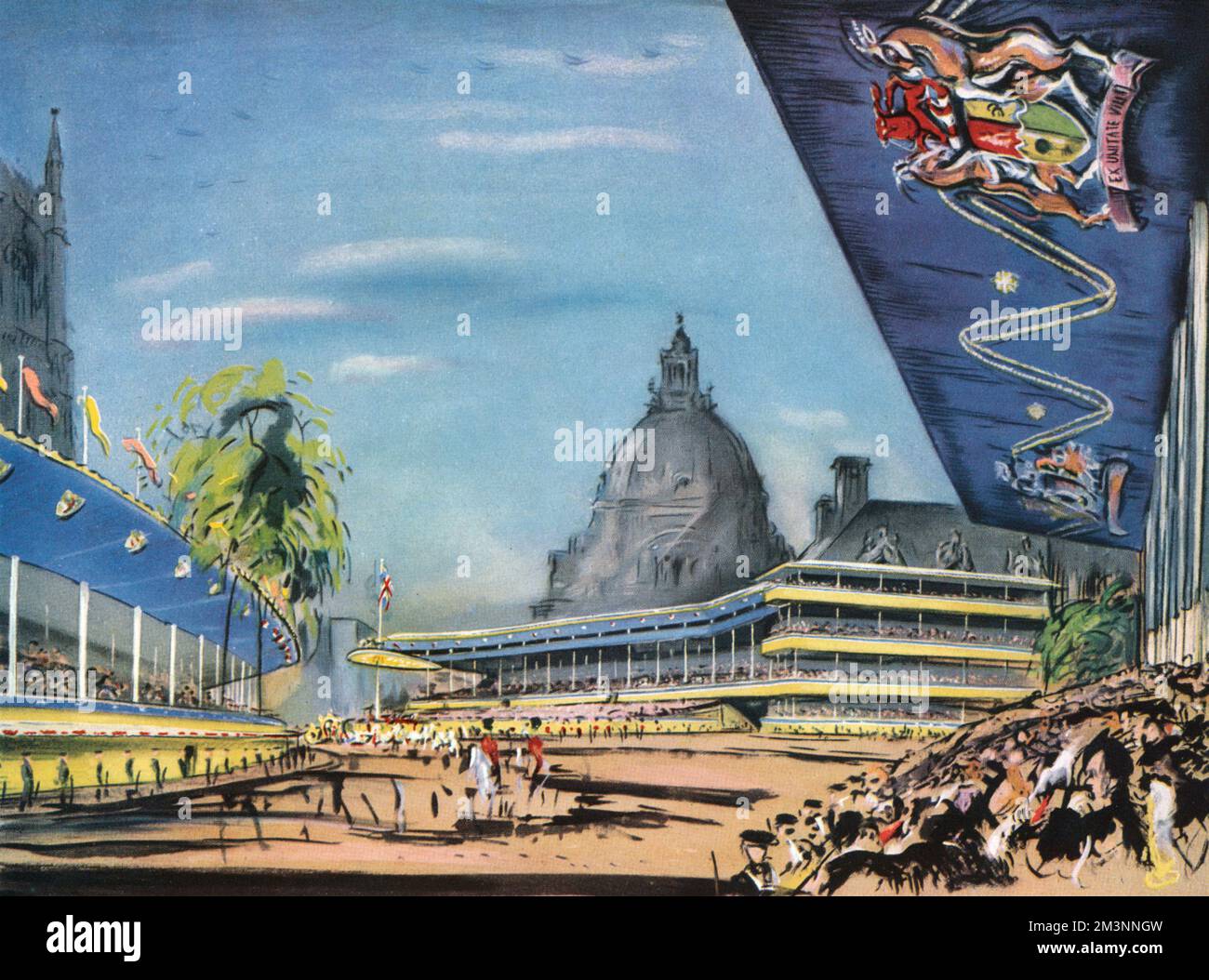 Queen elizabeth commonwealth 1953 hi-res stock photography and images ...