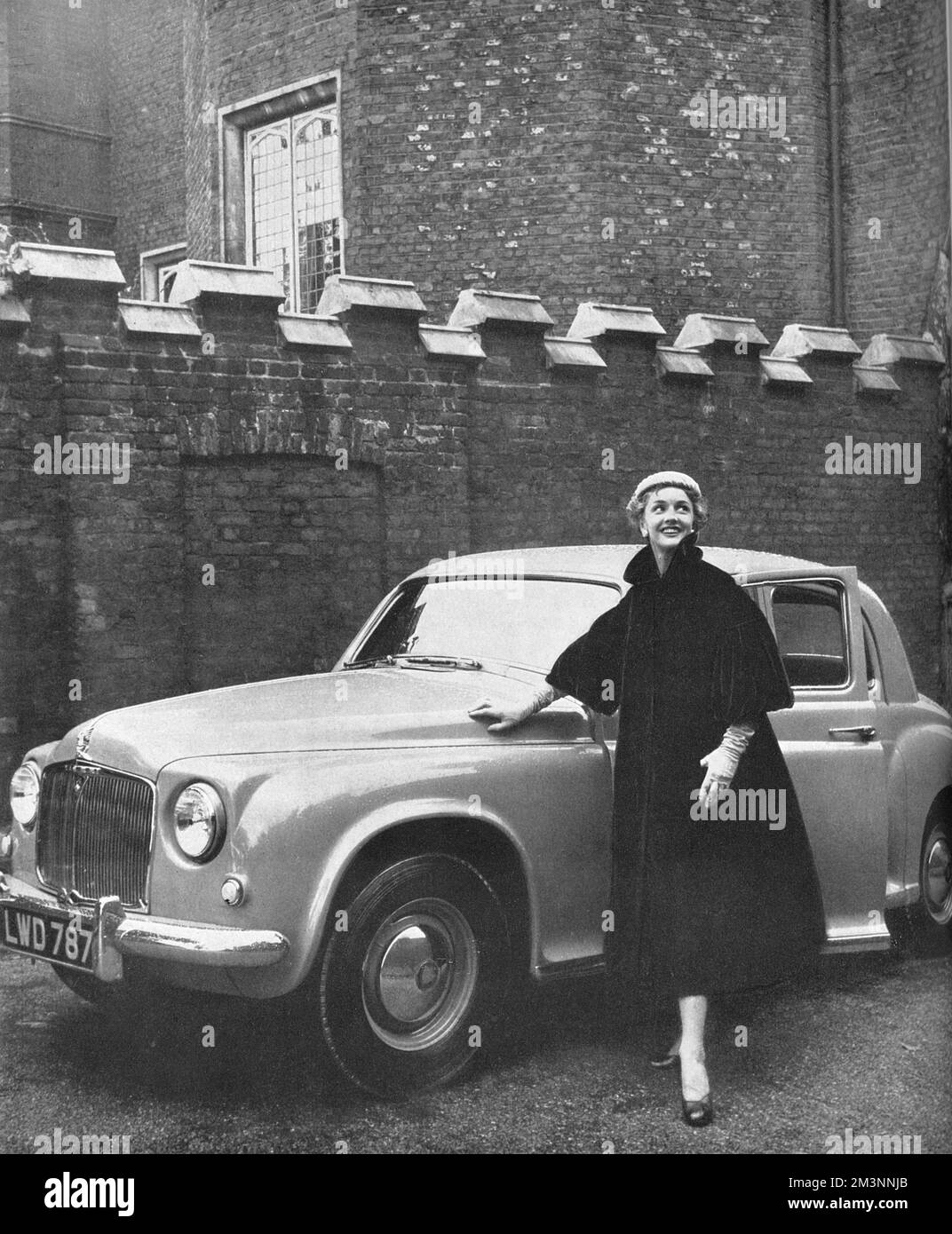 Fashion 1950s car Black and White Stock Photos & Images - Alamy