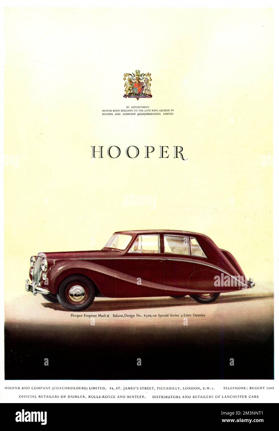 Advert for Hooper car 1953 Stock Photo - Alamy