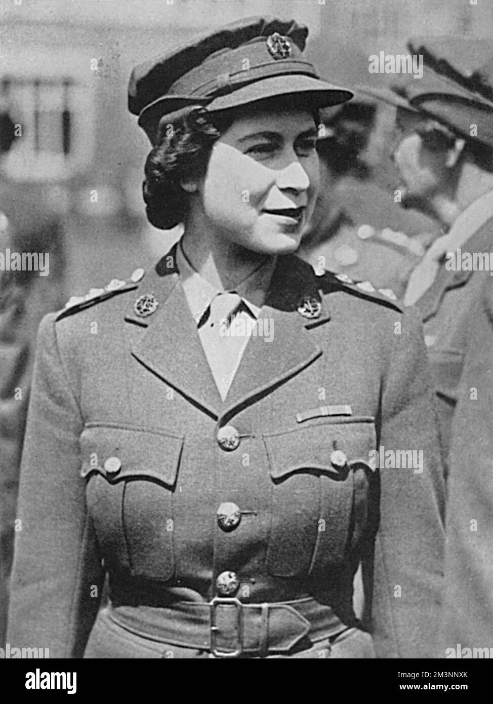 Princess elizabeth second world war ww2 ats Black and White Stock ...