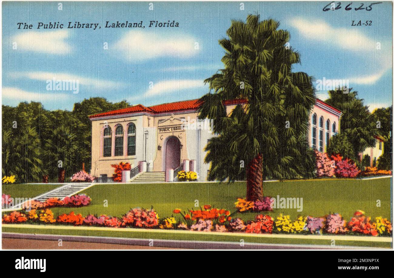 The public library, Lakeland, Florida , Public libraries, Tichnor ...